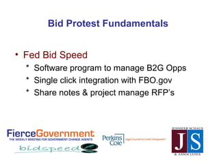 FED GOV CON - Bid Protest Fundamentals | PPT