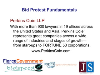 FED GOV CON - Bid Protest Fundamentals | PPT