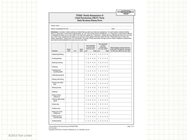 Transdisciplinary Play-Based Assessment and Intervention for Young ...