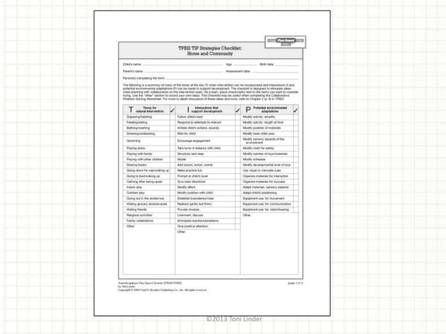 Transdisciplinary Play-Based Assessment and Intervention for Young ...