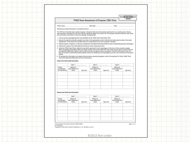 Transdisciplinary Play-Based Assessment and Intervention for Young ...