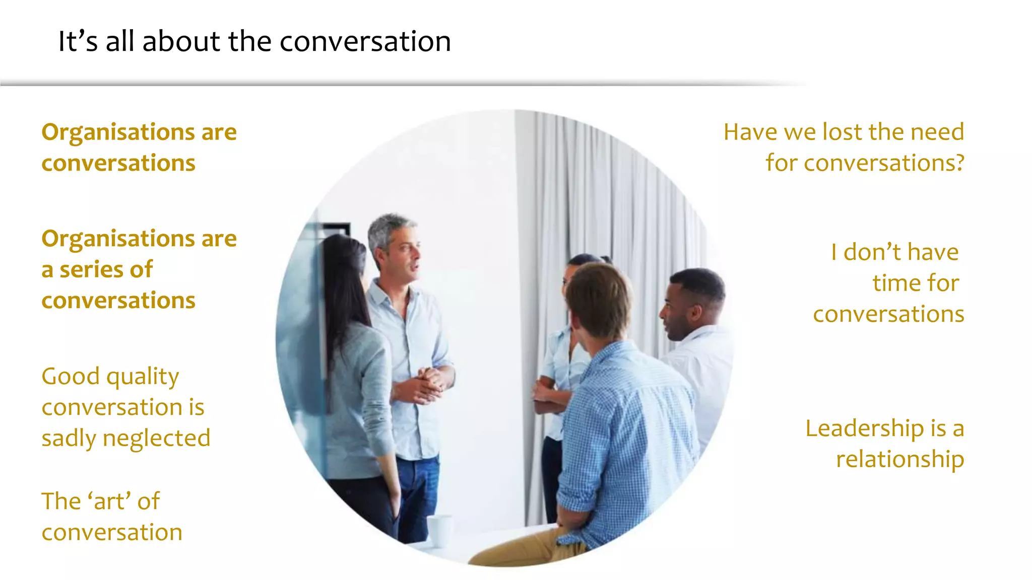 Building trust and performance through a culture of conversation | PPTX