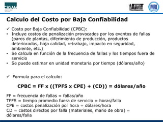 Calculo de la frecuencia optima de mantenimiento preventivo e ...