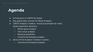 CARTO for Retail: Driving Site Selection Decisions with Advanced ...