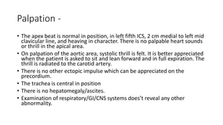 ideal case presentation for aortic stenosis | PPTX