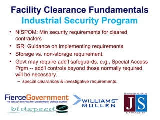 FED GOV CON - Security & Facility Clearances | PPT