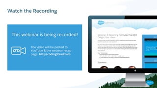 Webinar Coding for Salesforce Admins | PPT
