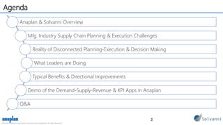 Connecting supply chain planning and execution in manufacturing | PPTX