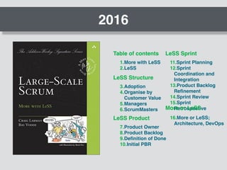 Scaling Agile with LeSS (Large Scale Scrum) | PPT
