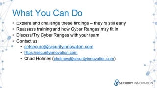 Cyber Ranges: A New Approach to Security | PPTX