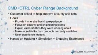 Cyber Ranges: A New Approach to Security | PPTX