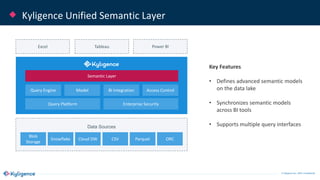 Enhance Data Governance with Kyligence Unified Semantic Layer | PPT
