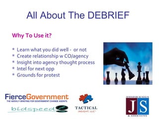 FED GOV CON - Strategies for Debriefs | PPT