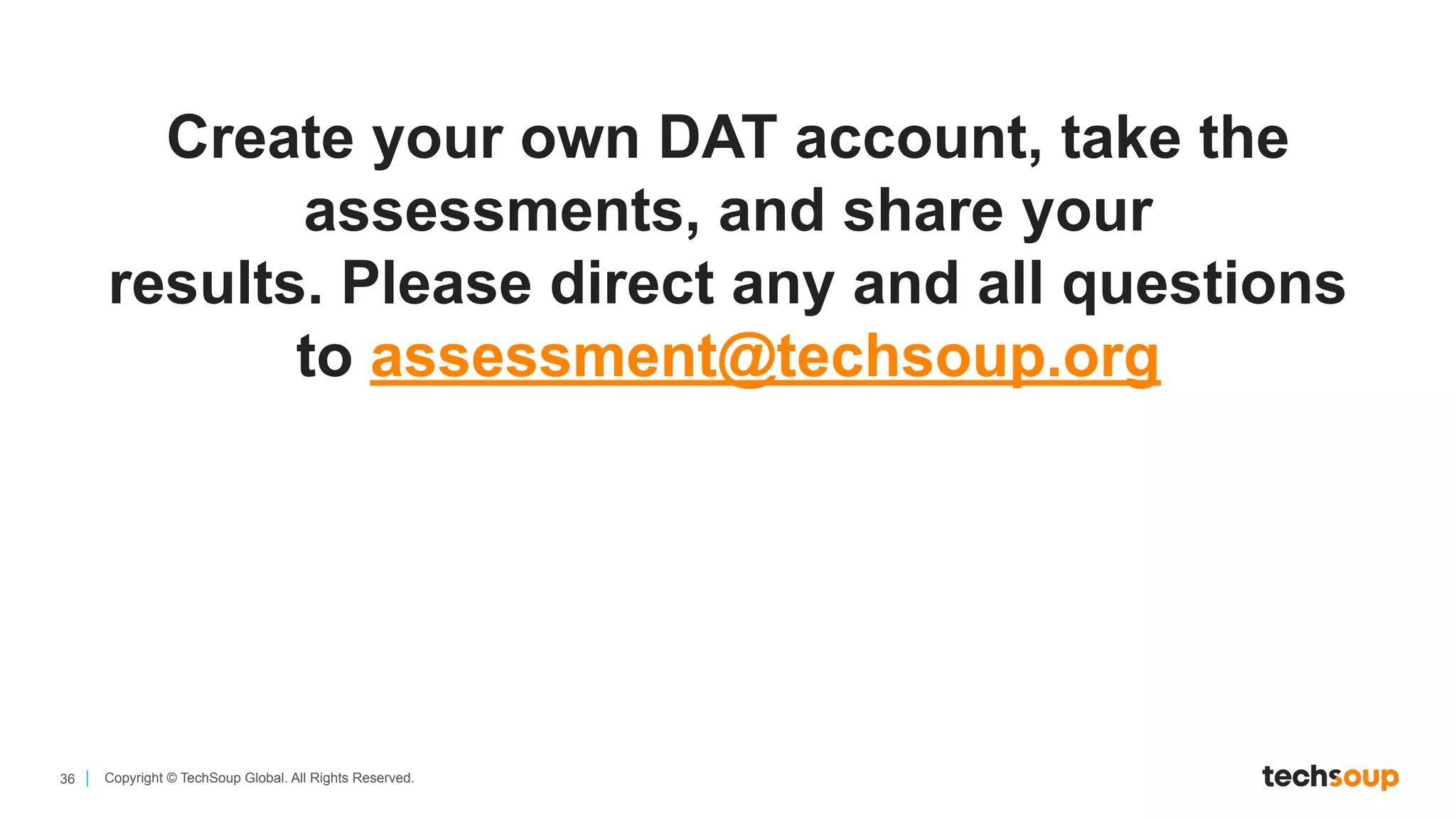 Using the TechSoup Digital Assessment Tool for Your Digital Planning | PDF