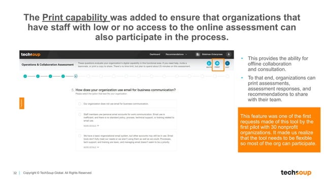 Using the TechSoup Digital Assessment Tool for Your Digital Planning | PPT