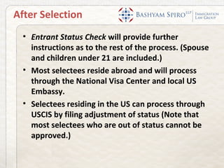 The Diversity Visa Lottery Program | PPT