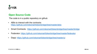 Webinar in English for the Token Bridge between RSK and Ethereum | PPT