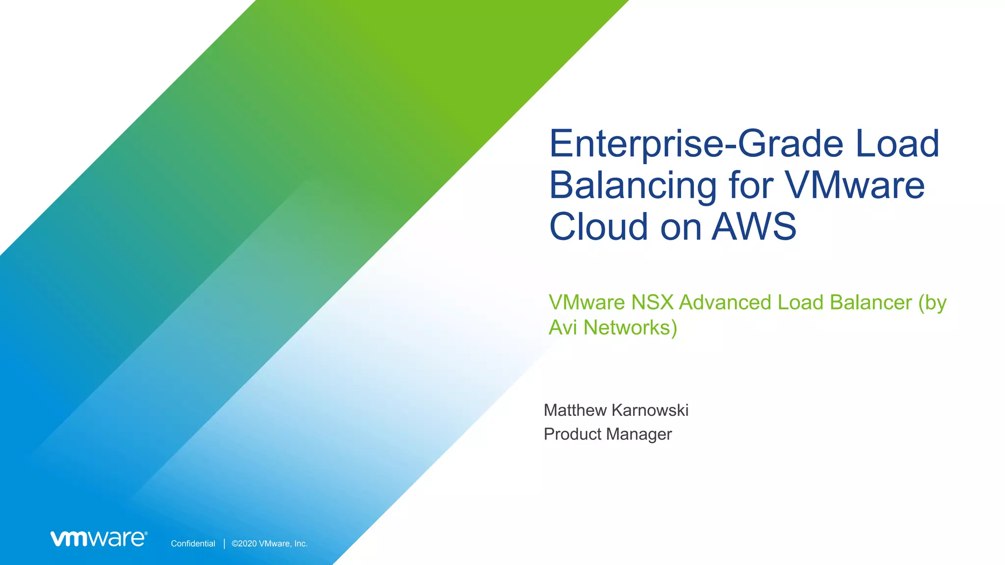 Enterprise-Grade Load Balancing for VMware Cloud on AWS (VMC) | PPT