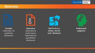 IAASB Webinar on Assurance on Sustainability Reporting | PPTX