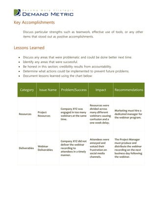 Webinar Evaluation Template | PDF