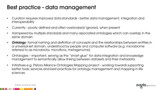 Expert panel on industrialising microbiomics - with Unilever | PPT