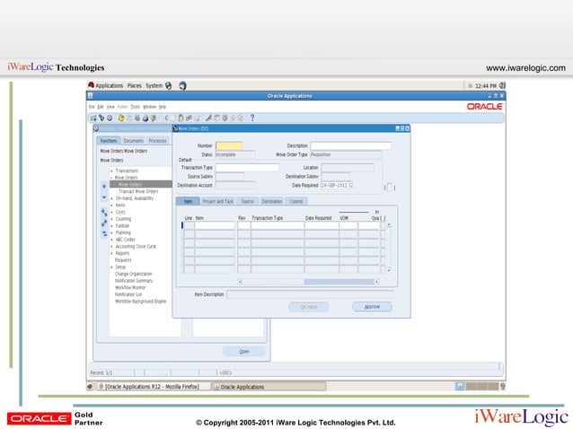 Capsulization of Oracle Inventory | PPT