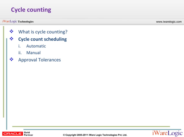 Capsulization of Oracle Inventory | PPT