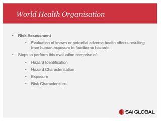 SAI Global Webinar: Tips to conduct an effective food safety risk ...