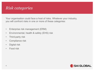 SAI Global Webinar: Tips to conduct an effective food safety risk ...