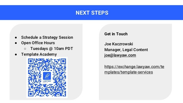 Getting to Know Lawyaw's Template Builder | PPT
