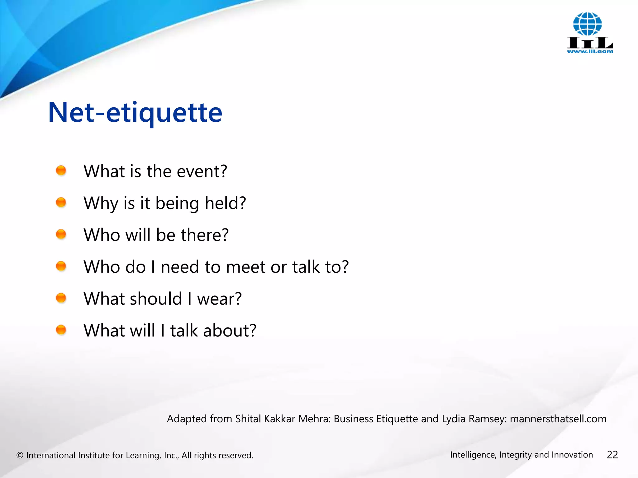 Global Business Etiquette | PPTX