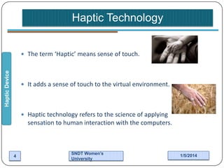 Haptic devices | PPT