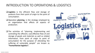 Humanitarian Logistics | PPT