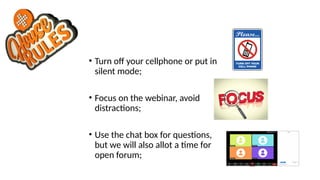 Webinar House Rules General PowerPoint Presentation | PPTX