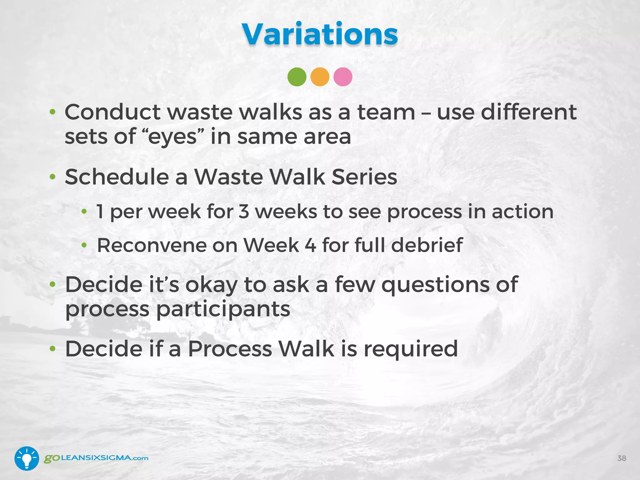 WEBINAR: How to Conduct an 8 Wastes “Waste Walk” | PDF