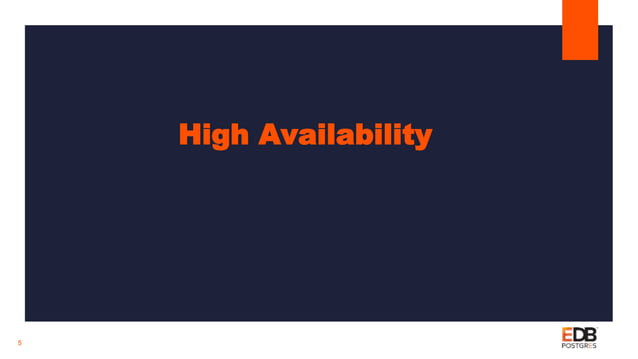 How to Design for Database High Availability | PPT