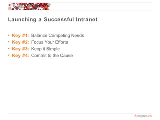 4 Keys to a Successful Intranet | PPT