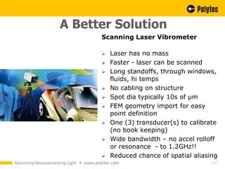 An Introduction to Scanning Laser Vibrometry for Non-Contact Vibration ...