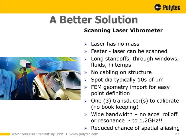 An Introduction to Scanning Laser Vibrometry for Non-Contact Vibration ...