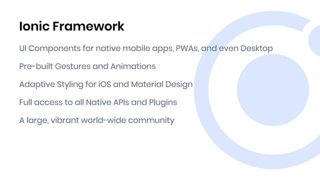 Ionic App Platform Overview | PPT