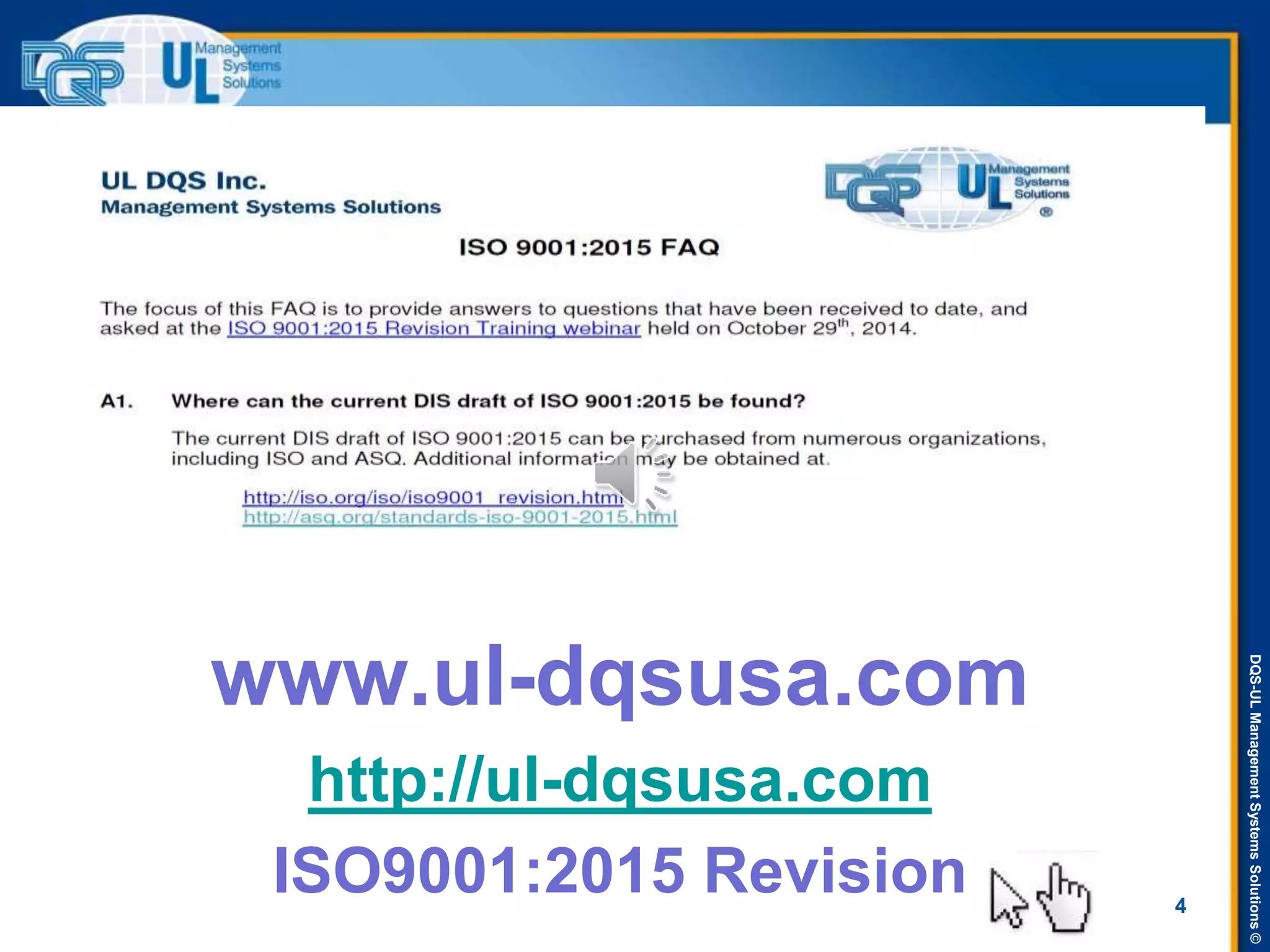 ISO 9001:2015 Revision Update Part 5 | PPTX | Business | Business and Finance