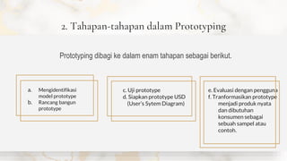 Alur Dan Proses Kerja Pembuatan Prototype Produk Barang/Jasa | PPTX
