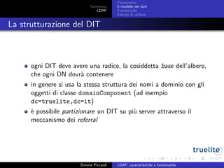 LDAP: caratteristiche e funzionalità | PPT