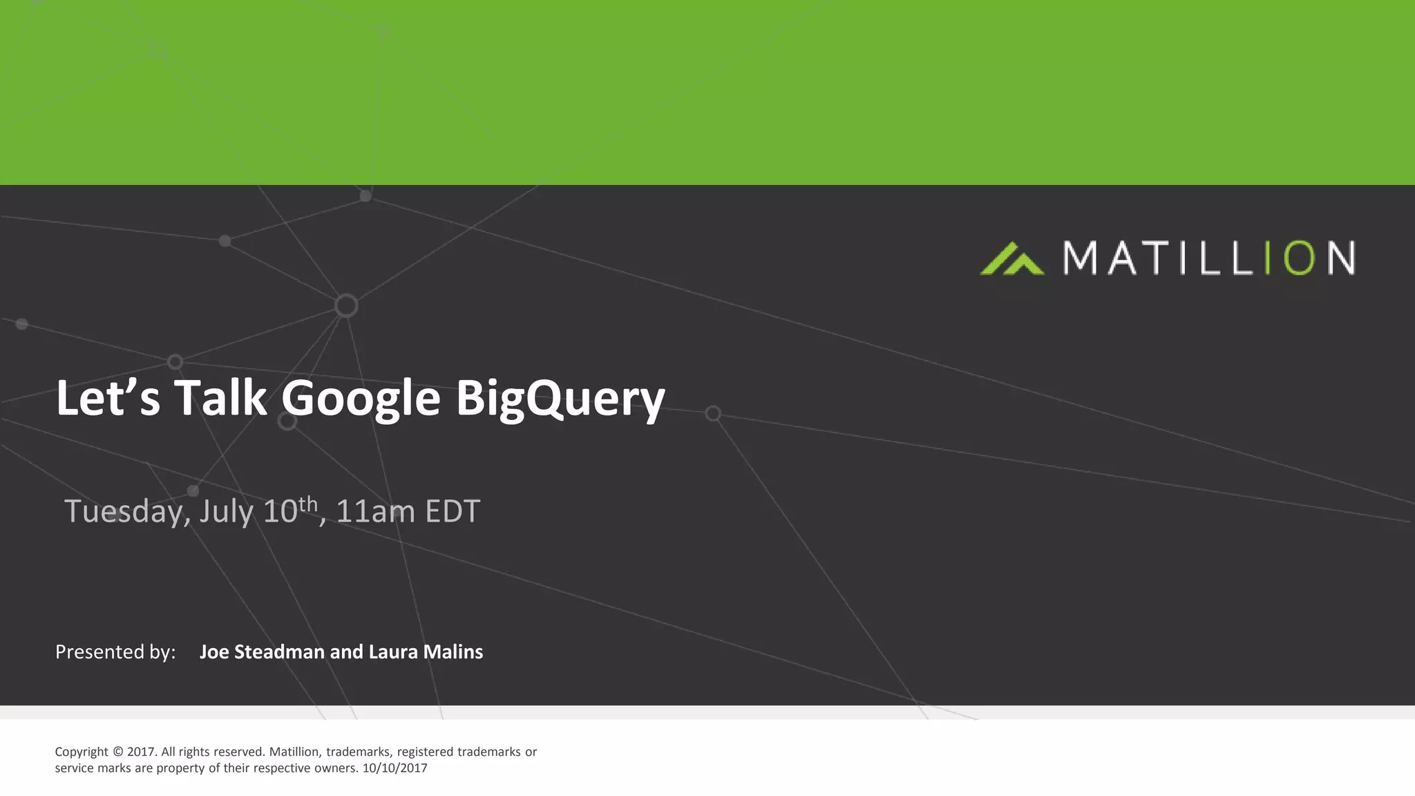 Lets Talk Google BigQuery | PPT