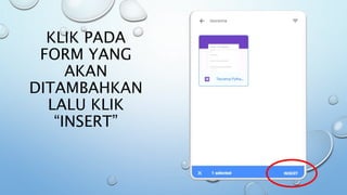 MENAMBAHKAN SOAL, KALENDER DAN LINK PADA GOOGLE.pptx