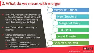 Non-profit mergers – why, how and what not to do! | PDF