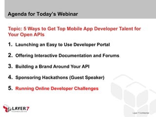 5 Ways to Get Top Mobile App Developer Talent for Your Open APIs | PPT