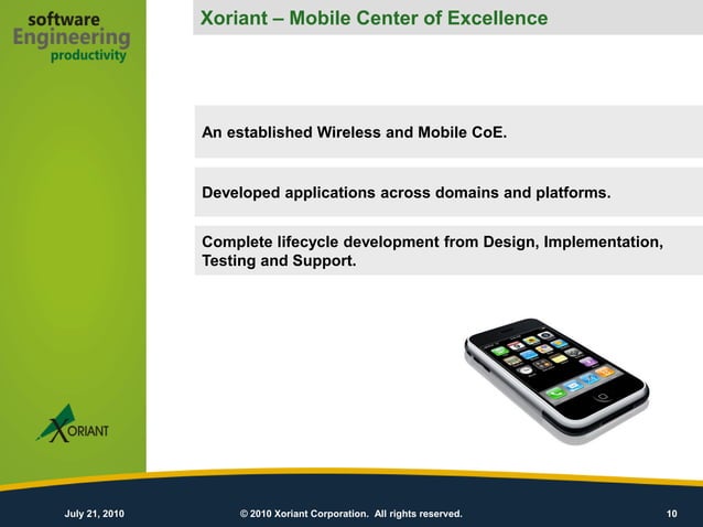 Mobile porting and testing - Xoriant | PPT