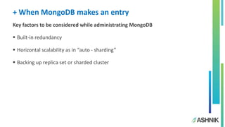 Automate, monitor and manage MongoDB cluster deployment | PPT