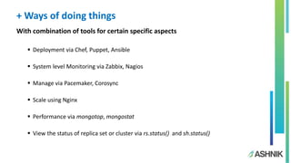 Automate, monitor and manage MongoDB cluster deployment | PPT